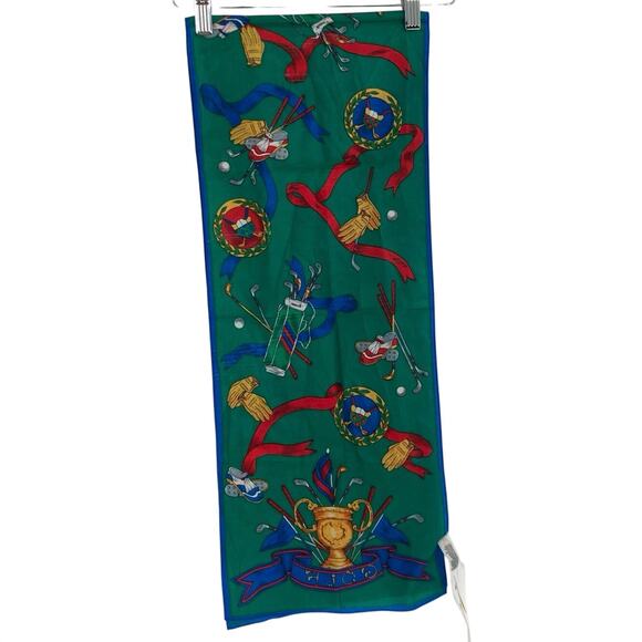 Talbots | Accessories | Vintage Deadstock Talbots Silk Golf Print Old ...